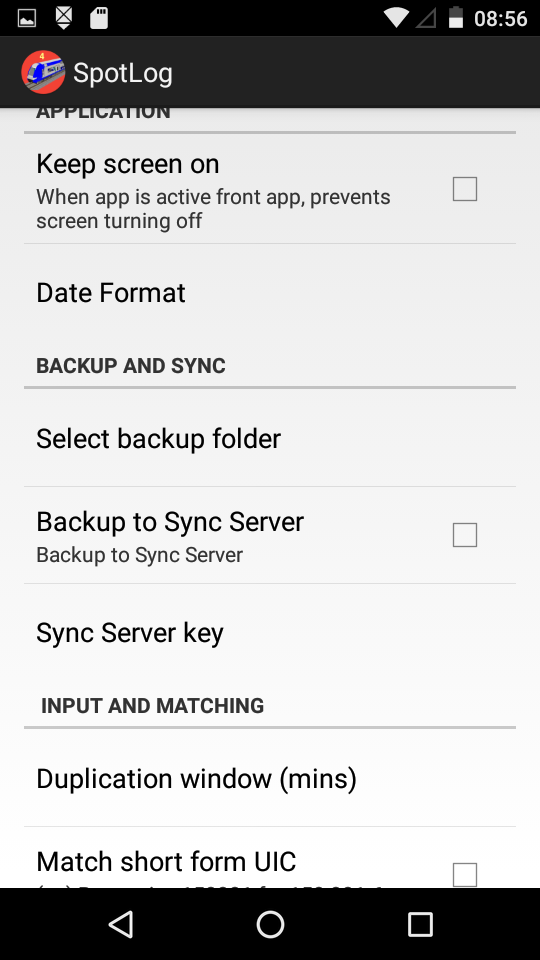 (Old) Backup - SpotLog