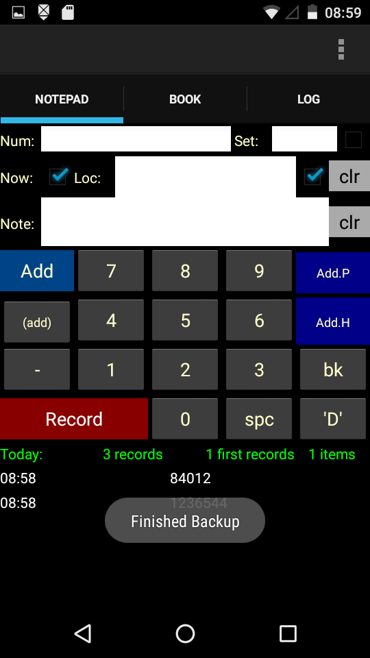 (Old) Backup - SpotLog