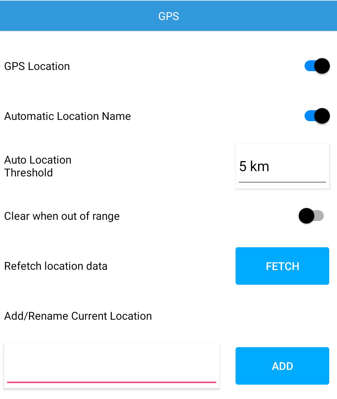 GPS location - SpotLog