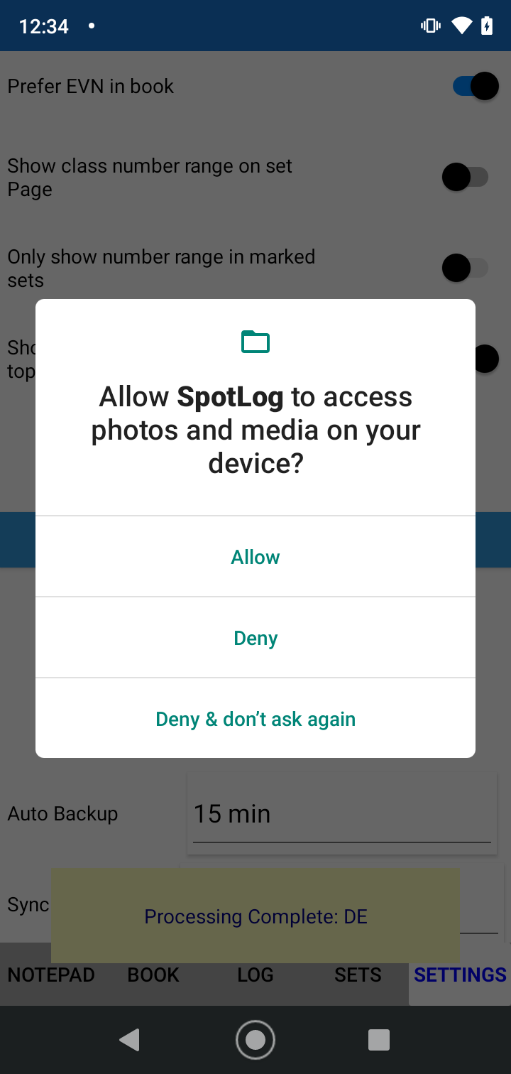Import and Export - SpotLog
