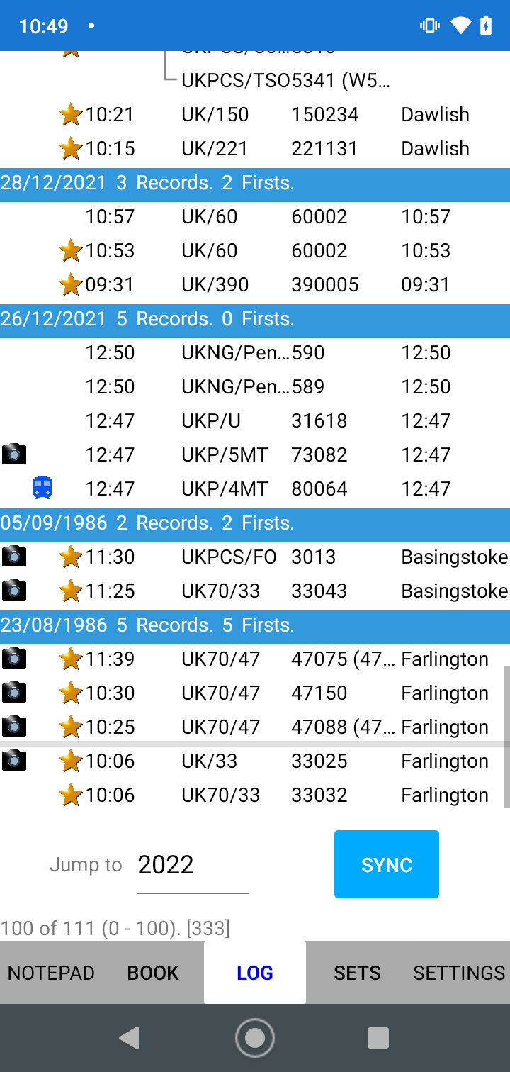 Importing Historic paper records - SpotLog